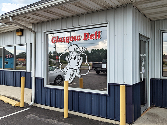 The blue and white exterior of Glasgow Deli might look unassuming, but inside lurks sandwich greatness that would make even the most jaded New Yorker nod in respect.