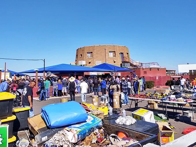 Like a treasure hunt where everyone's a winner, this bustling swap meet proves bargains still exist in America.