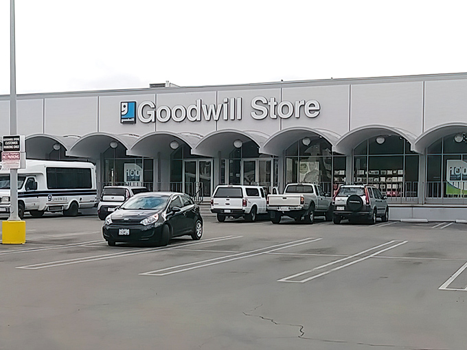 Like a treasure hunter's dream, this sprawling Goodwill campus stretches endlessly with bargains waiting around every corner.