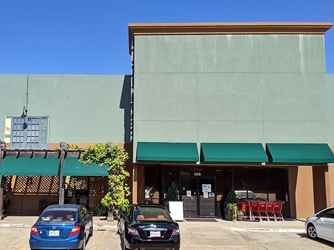 That green awning beckons like a siren call to treasure hunters seeking their next great discovery.