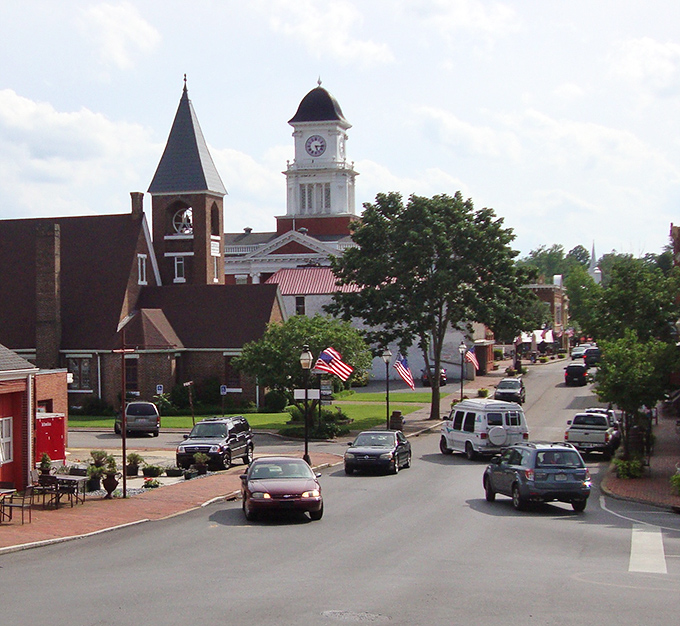 Main Street magic unfolds where Tennessee's oldest town shows off its timeless brick charm.