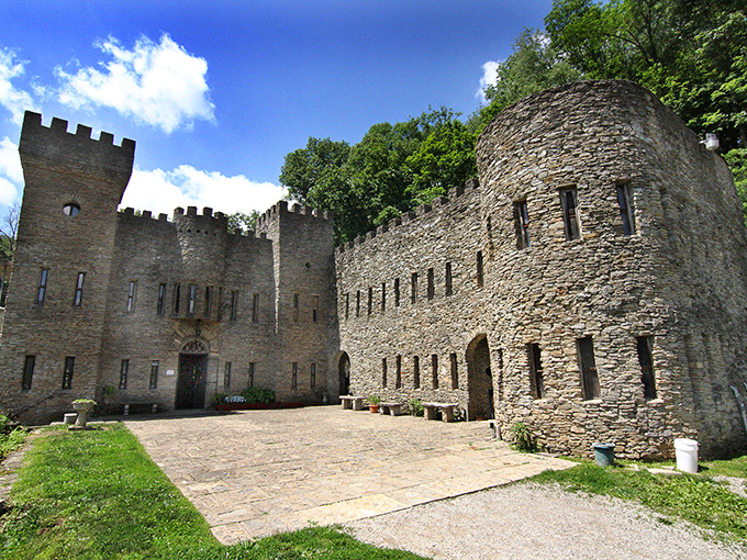 Stone towers and medieval dreams come alive in this fairy-tale fortress along the Little Miami River.