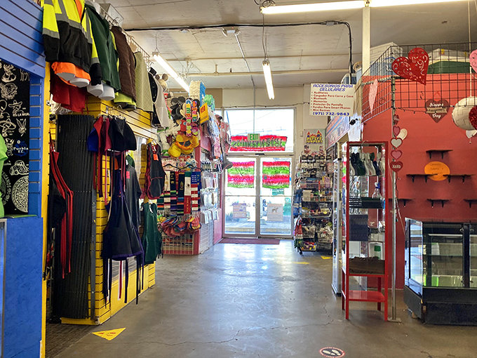 Step into M&M Marketplace where colorful chaos meets organized treasure hunting in every aisle.