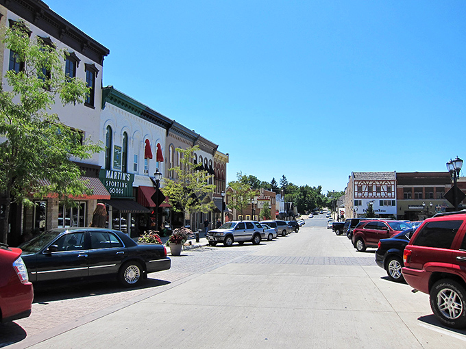Monroe's downtown stretches like a Norman Rockwell painting, where every storefront whispers tales of simpler times.