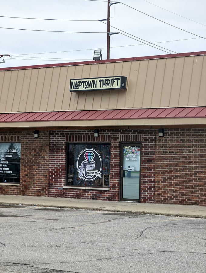 That unassuming brick exterior hides a treasure trove that would make any bargain hunter's heart skip a beat.