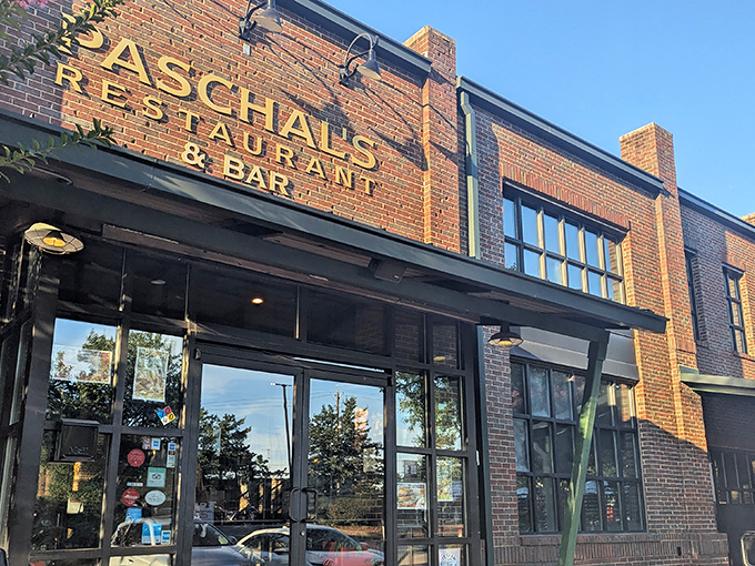 Sunlight dances across Paschal's welcoming entrance, where decades of chicken-loving pilgrims have found their crispy, golden salvation.