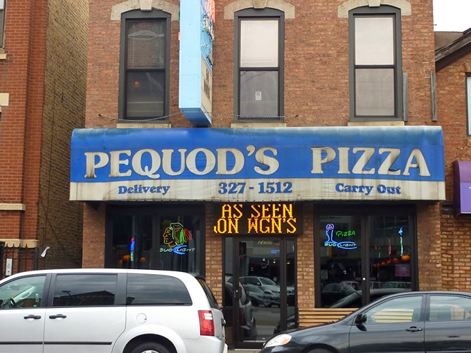That blue awning has been calling pizza lovers like a siren song since Morton Grove was just farmland.