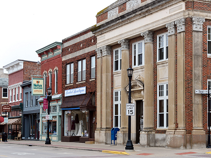 Main Street magic happens here - where brick buildings tell stories and parking meters don't break the bank.