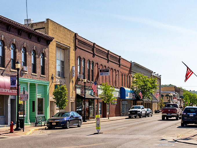 Prairie du Chien's historic downtown whispers stories of river commerce while promising wallet-friendly adventures ahead.