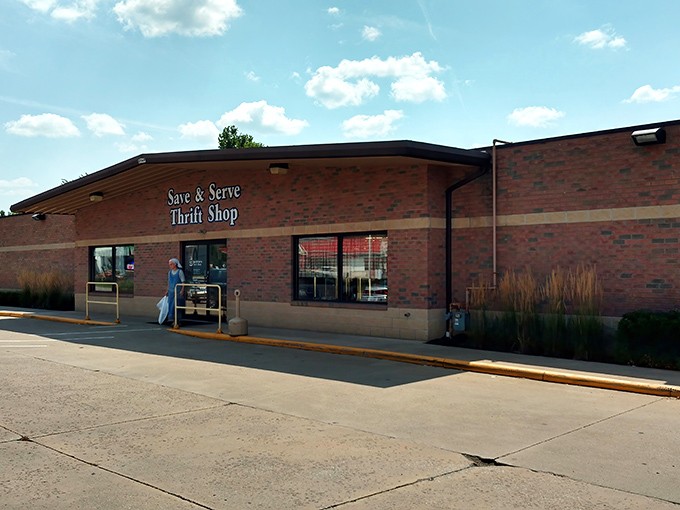 The brick facade of Save & Serve is like finding the entrance to a treasure cave &ndash; unassuming on the outside, magical within.