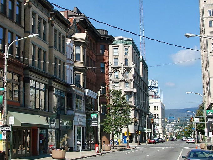 Downtown Scranton's historic streets tell stories of resilience, where every brick building whispers tales of American determination.