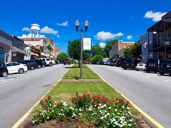 Main Street magic: Where every storefront whispers tales of simpler times and sweeter days.