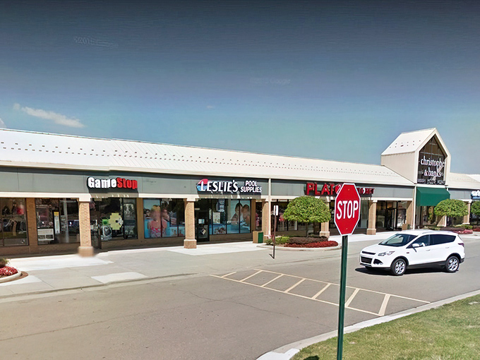Strip mall magic awaits where everyday stores transform into treasure hunting headquarters for savvy shoppers.
