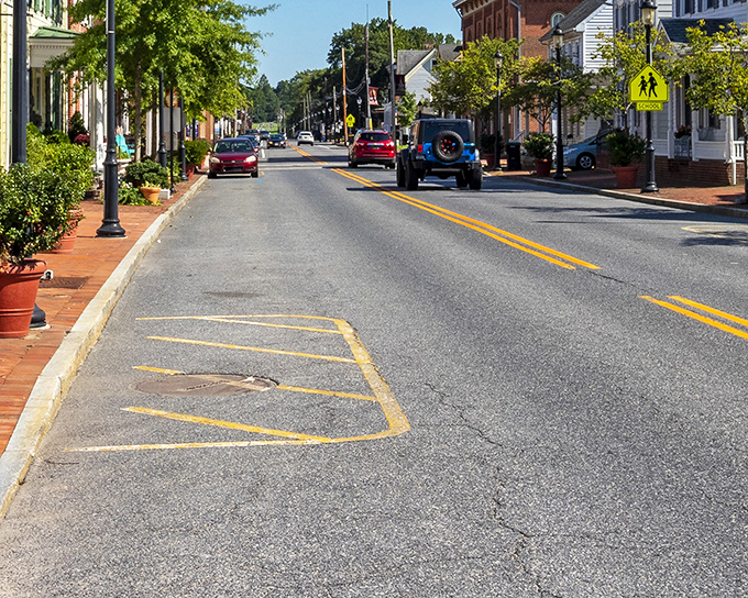 Smyrna's main street whispers stories of simpler times with every brick-lined step you take.