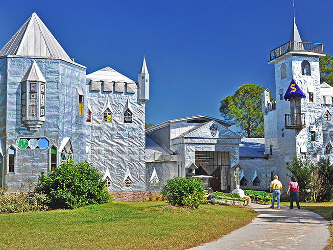 This striking metal masterpiece proves that Florida's most creative minds can build castles from pure imagination and determination.