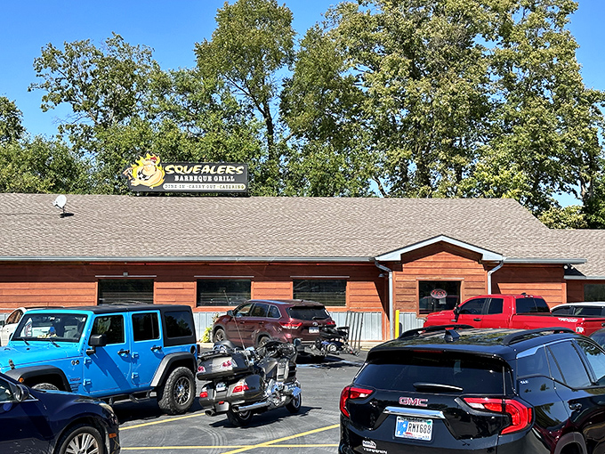 That packed parking lot tells the whole story - when locals line up like this, you know something magical happens inside.