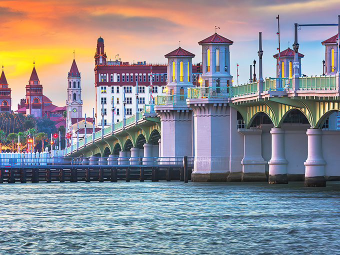 St. Augustine's historic bridge spans centuries of stories, connecting past adventures to present-day magic.