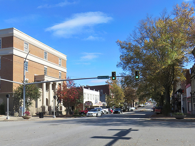 Downtown Milledgeville greets visitors with that perfect small-town charm where history and modern life coexist like old friends catching up over coffee.