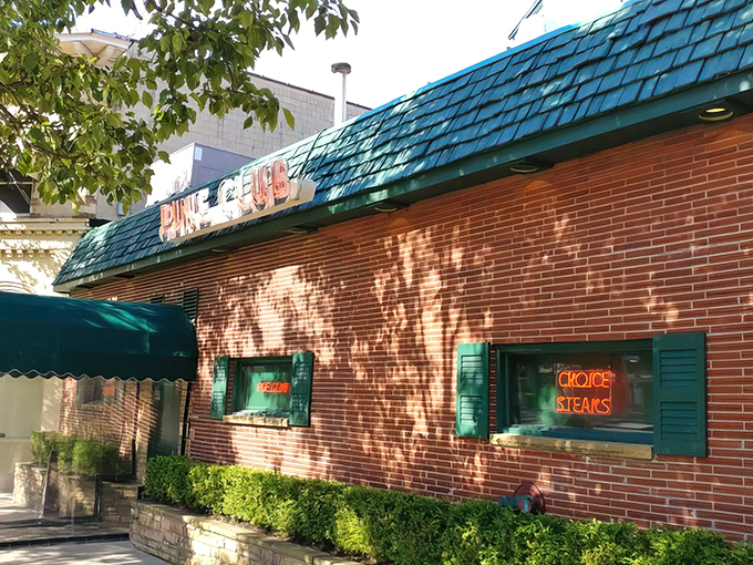 Step through these doors and enter steak paradise. The Pine Club's neon "Choice Steaks" sign might be the most honest advertising in America.