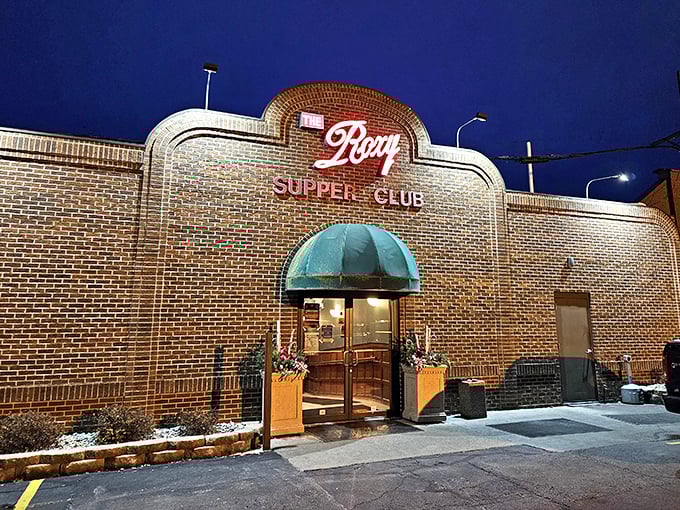 That classic brick facade whispers "come hungry, leave happy" &ndash; supper club perfection in architectural form.