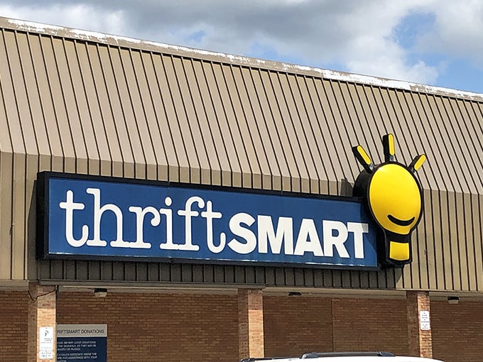 Look at that sunshine-yellow logo smiling down like a beacon of bargain hope! 