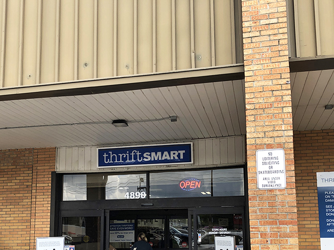 That familiar blue sign promises treasure hunting adventures where every aisle holds potential surprises.