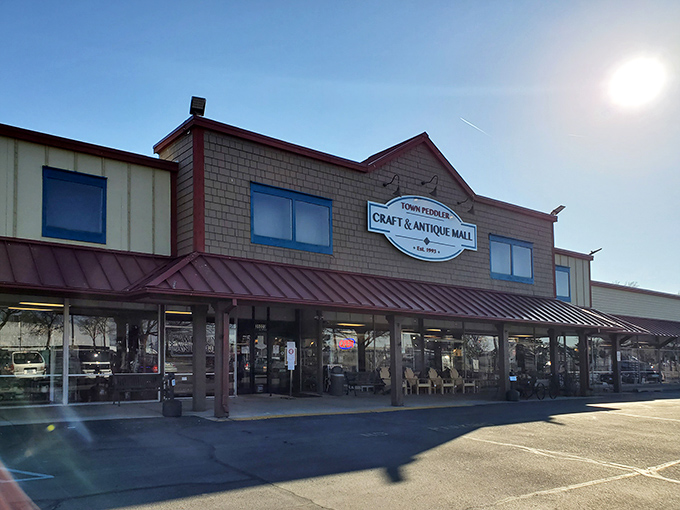 This sprawling antique mall stretches like a treasure hunter's paradise across Livonia's landscape.