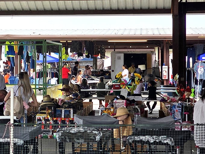 Treasure hunters unite under these covered pavilions where bargaining skills meet endless possibilities.