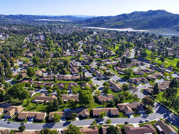 Tulare's tree-lined neighborhoods stretch toward rolling hills like a retirement dream come true.