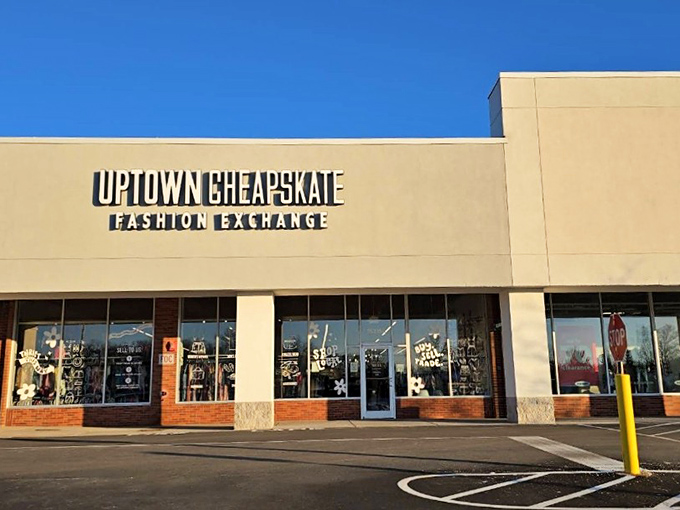 That clean storefront says "we're not your typical dusty thrift shop" - and they mean business!