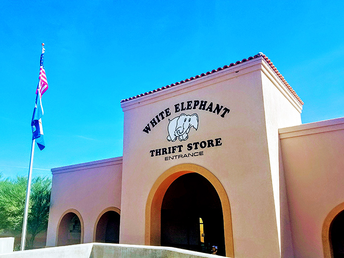 That grand entrance with its arched doorway practically whispers "treasures await inside, my friend."