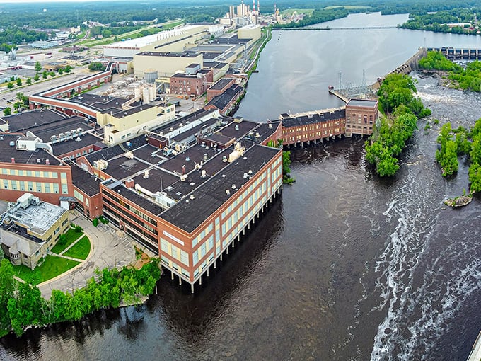 Those old paper mills turned apartments? They're like industrial lofts without the industrial prices.