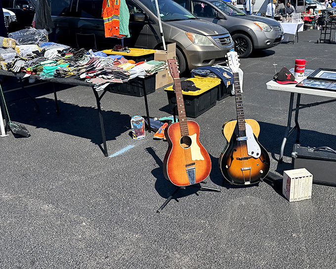 Musical treasures await discovery - those guitars might just be your next great garage band comeback story!