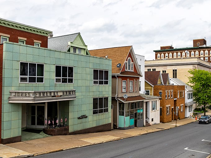 Altoona's charming mix of architectural styles creates an inviting streetscape where local businesses thrive in well-preserved buildings.
