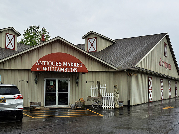 Welcome to antique heaven where every aisle holds surprises waiting to be discovered by eager treasure hunters.