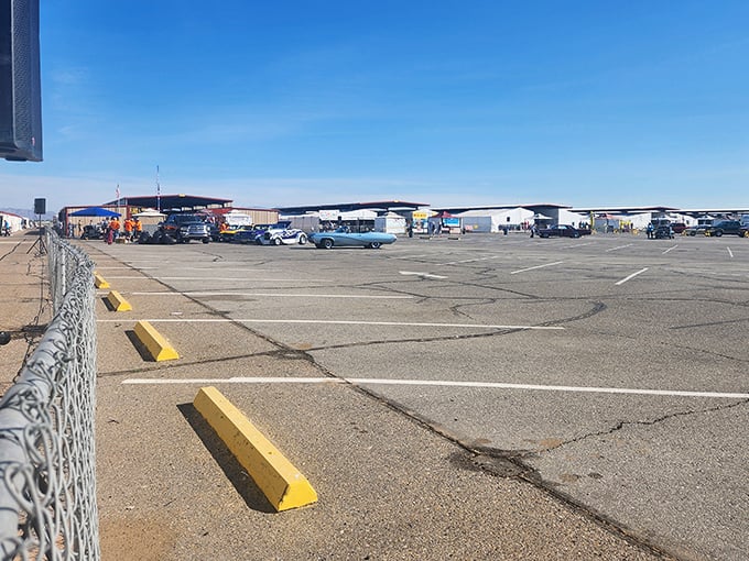 The vast parking lot at Arizona Market Place might not look exciting, but it's where the treasure hunt begins!