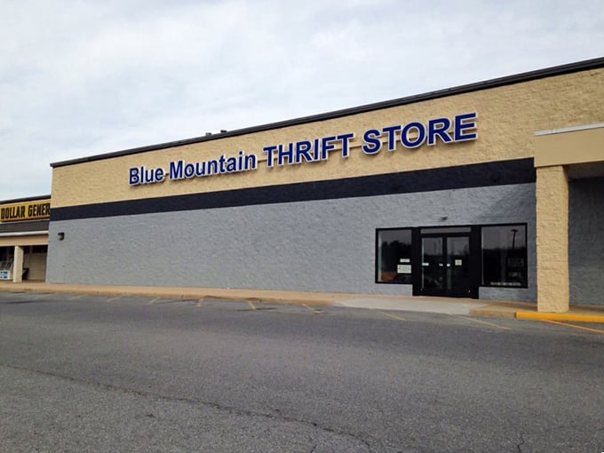 A thrifter's dream come true! Blue Mountain's spacious storefront hides countless treasures just waiting to be discovered.