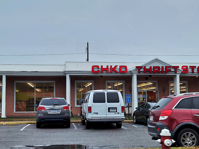 CHKD Thrift Store spreads its treasures outside, creating an irresistible sidewalk preview show.