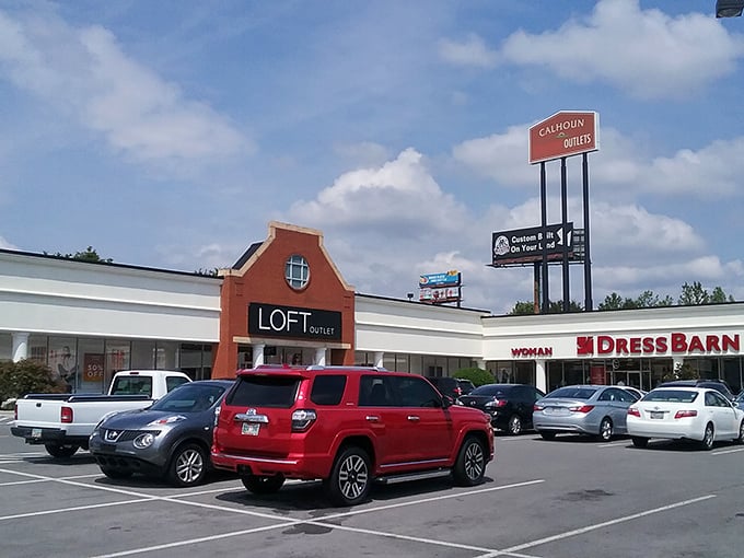 When the parking lot stays this full, you know the deals inside are worth the drive.