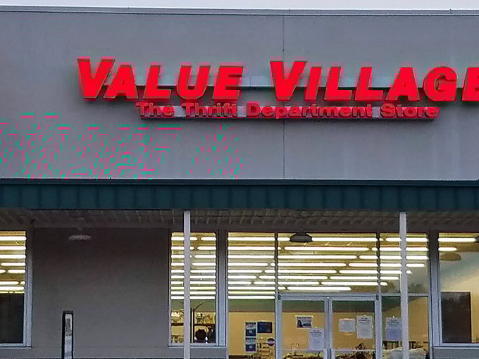 That bold red "VALUE VILLAGE" sign isn't just a name&mdash;it's a promise! This thrift department store in Kannapolis is where budget-friendly shopping dreams come true.