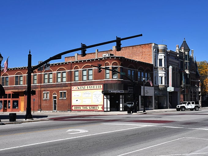 West Fayette Street corner in Celina – where the traffic lights are merely suggestions and everyone still waves hello.