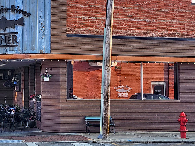 Like a scene from "Cheers," this cozy corner spot welcomes you with warm wood and twinkling lights.