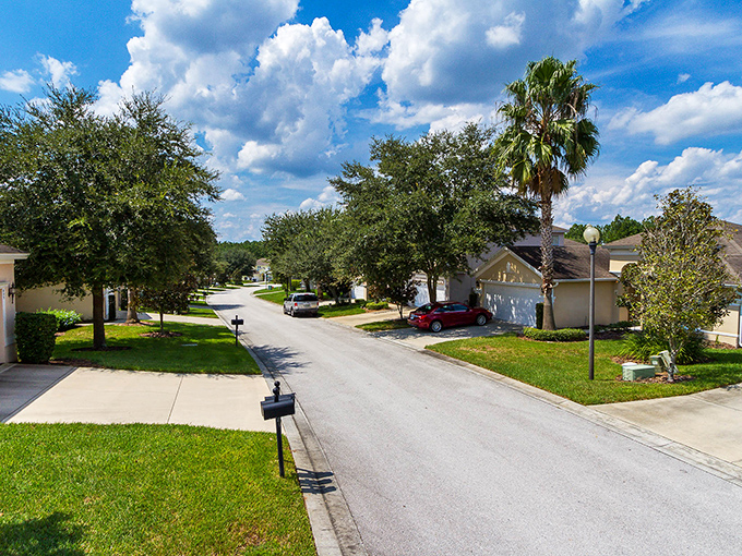 Suburban bliss in Davenport where every lawn competes for "Most Likely to Make Your Northern Friends Jealous in January."