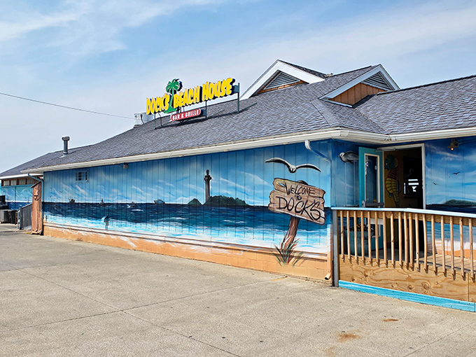 Beach vibes in the Buckeye State? This blue-painted seafood haven welcomes sandy feet and hungry bellies with equal enthusiasm.