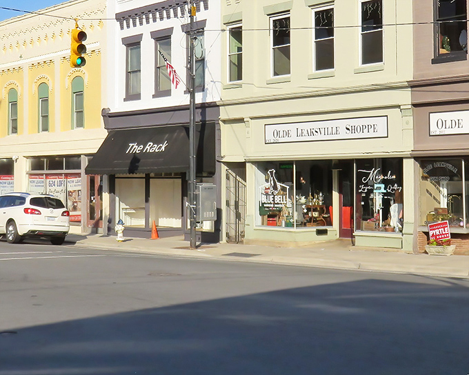 Classic storefronts line the street like old friends, each one telling stories of simpler times. 