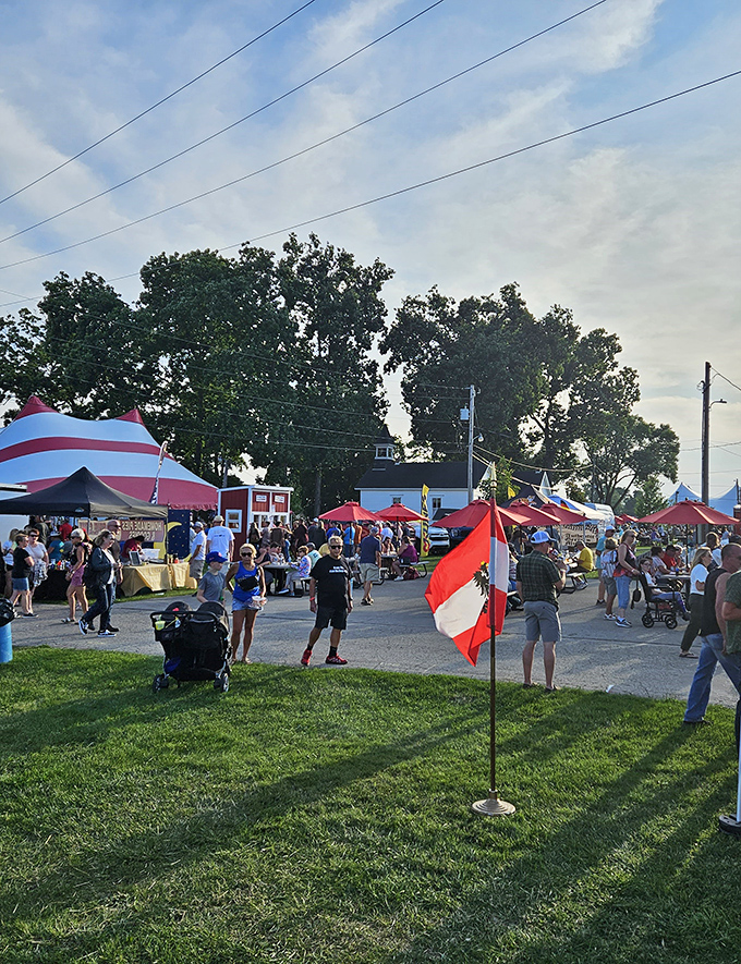 The summer crowd at Elkhorn buzzes like a beehive, each shopper on their own quest for that perfect vintage find.