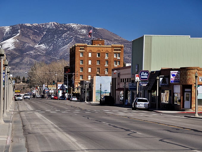 That classic brick hotel has probably seen more Wild West stories than a John Wayne marathon!