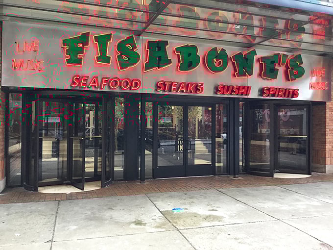 Sometimes the best treasures hide behind the most welcoming doors, promising oceanic adventures just steps away.