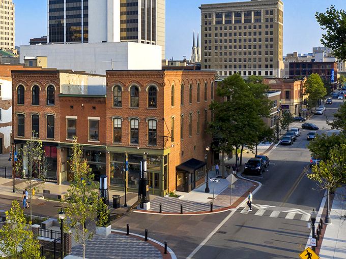 Downtown Fort Wayne's brick-lined streets whisper stories of reinvention and quiet Hoosier determination.