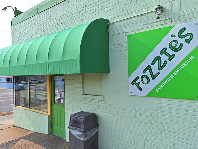 Sometimes the best treasures wear the boldest colors, like this emerald gem serving up Richmond Heights' finest.